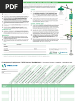 Haws Eye Wash Checklist | PDF | Valve | Safety