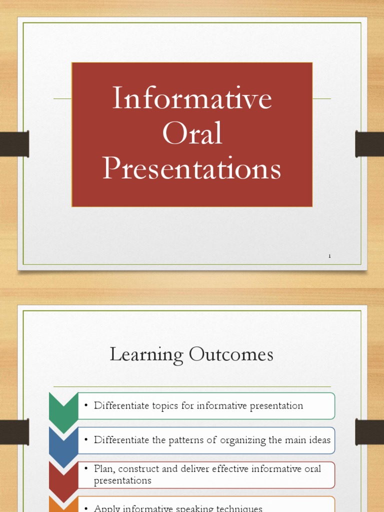 Informative Oral Presentations | PDF | Nonviolence | Alternating Current