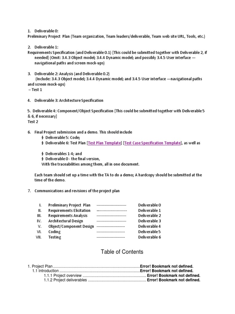 Test Plan Template Test Case Specification Template | PDF | Interface ...