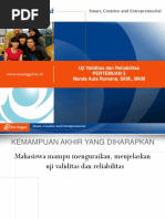 Tabel Uji Validitas | PDF