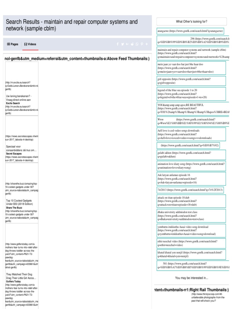 Search Results - Maintain and Repair Computer Systems and Network (Sample CBLM) | PDF ...