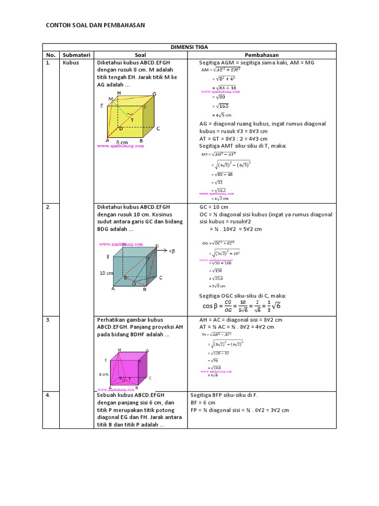Dimensi Tiga | PDF