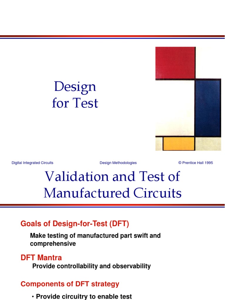 Design For Test: Digital Integrated Circuits © Prentice Hall 1995 ...
