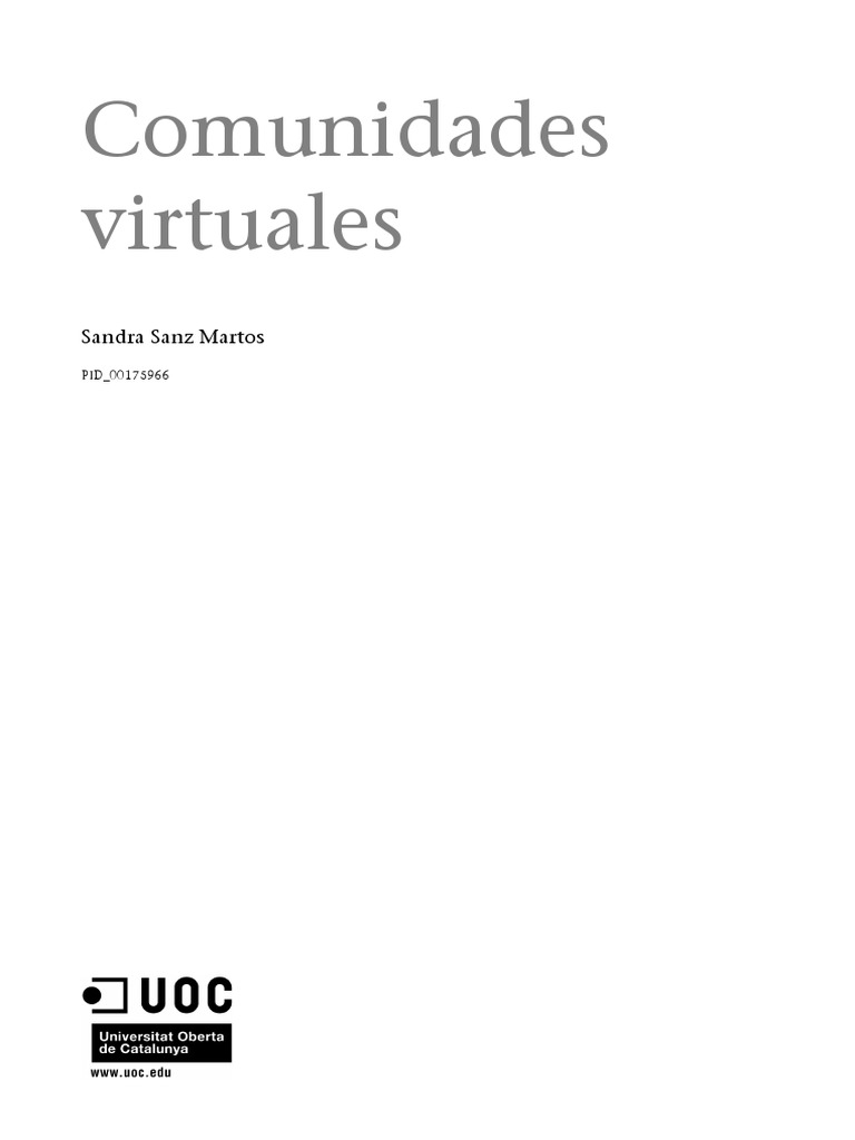 Redes Sociales y Comunidades Virtuales - Módulo2 - Comunidades ...
