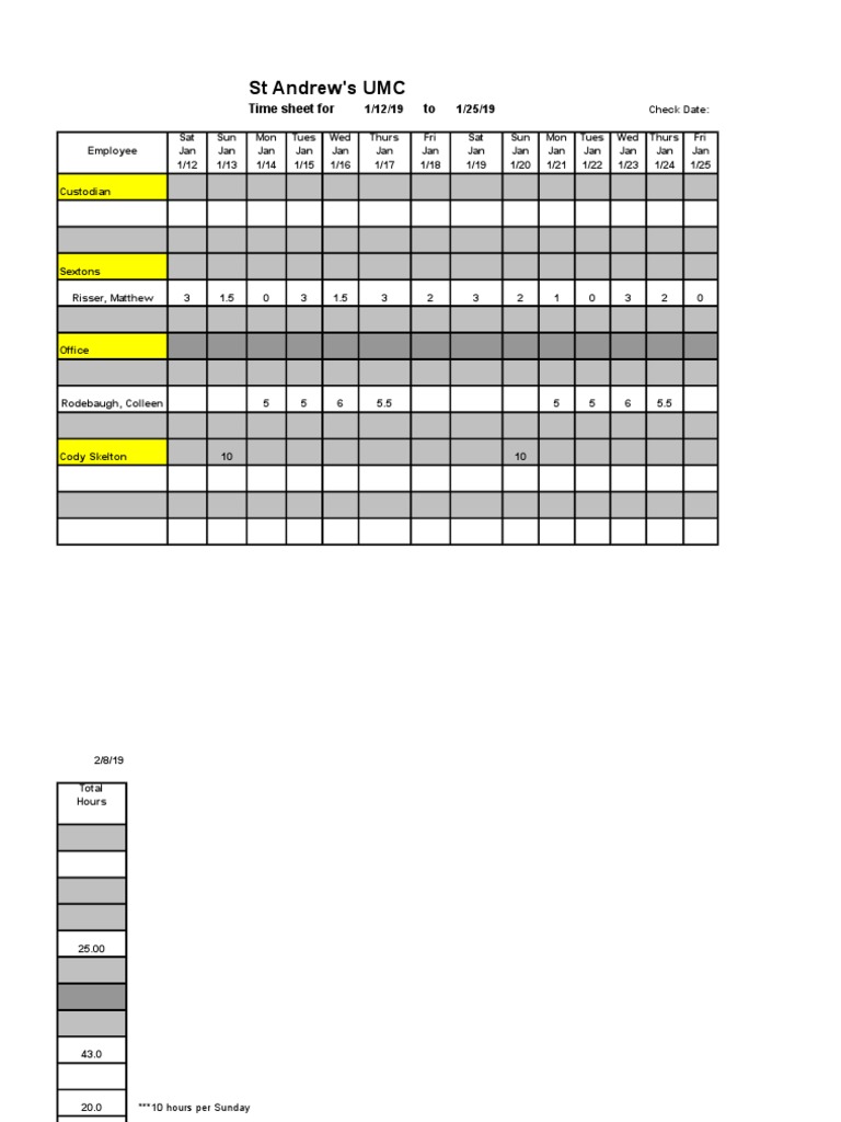 Updated Timesheet | PDF | Federal Insurance Contributions Act Tax | Payroll