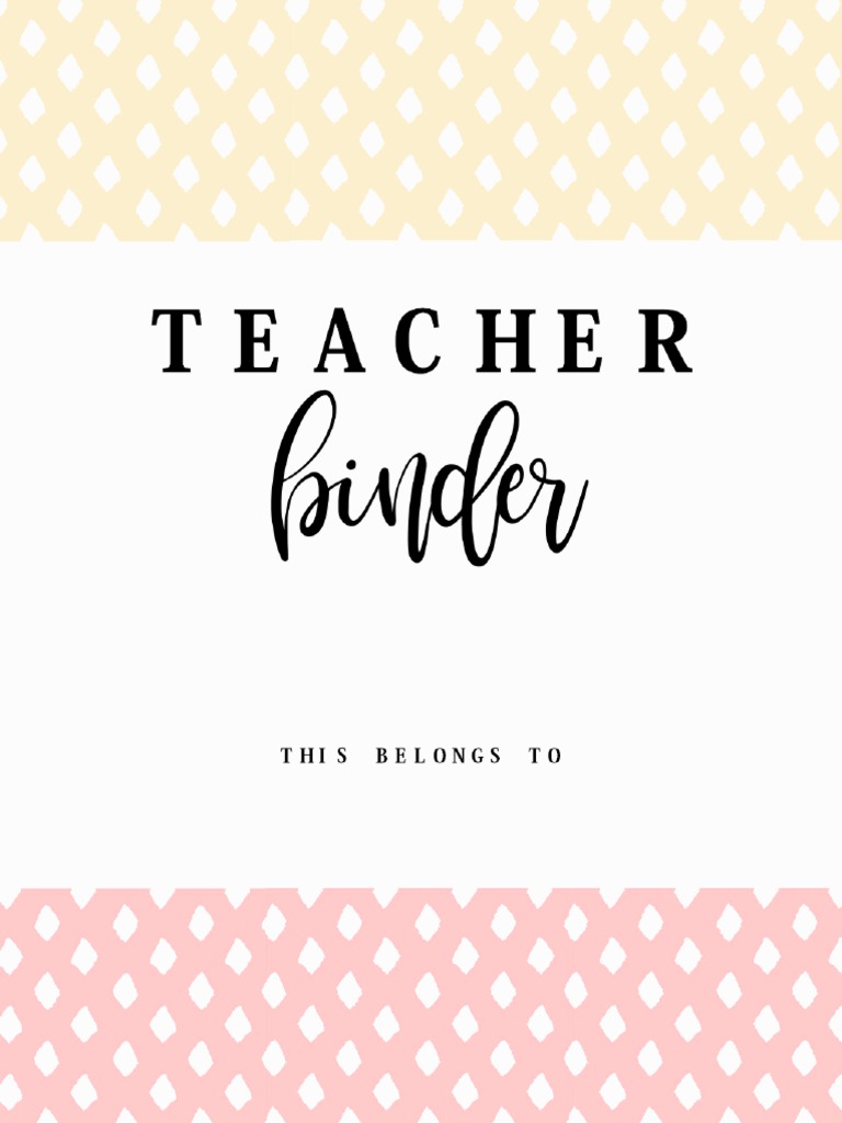 TeacherBinder HomePrintables | PDF