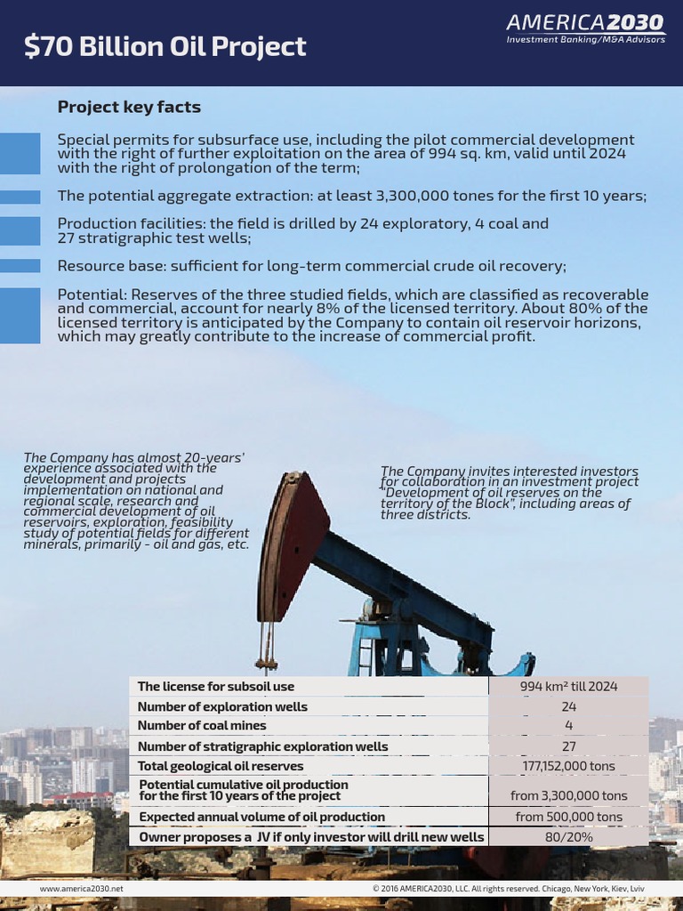 70 Billion Oil Project | PDF | Oil Reserves | Industries