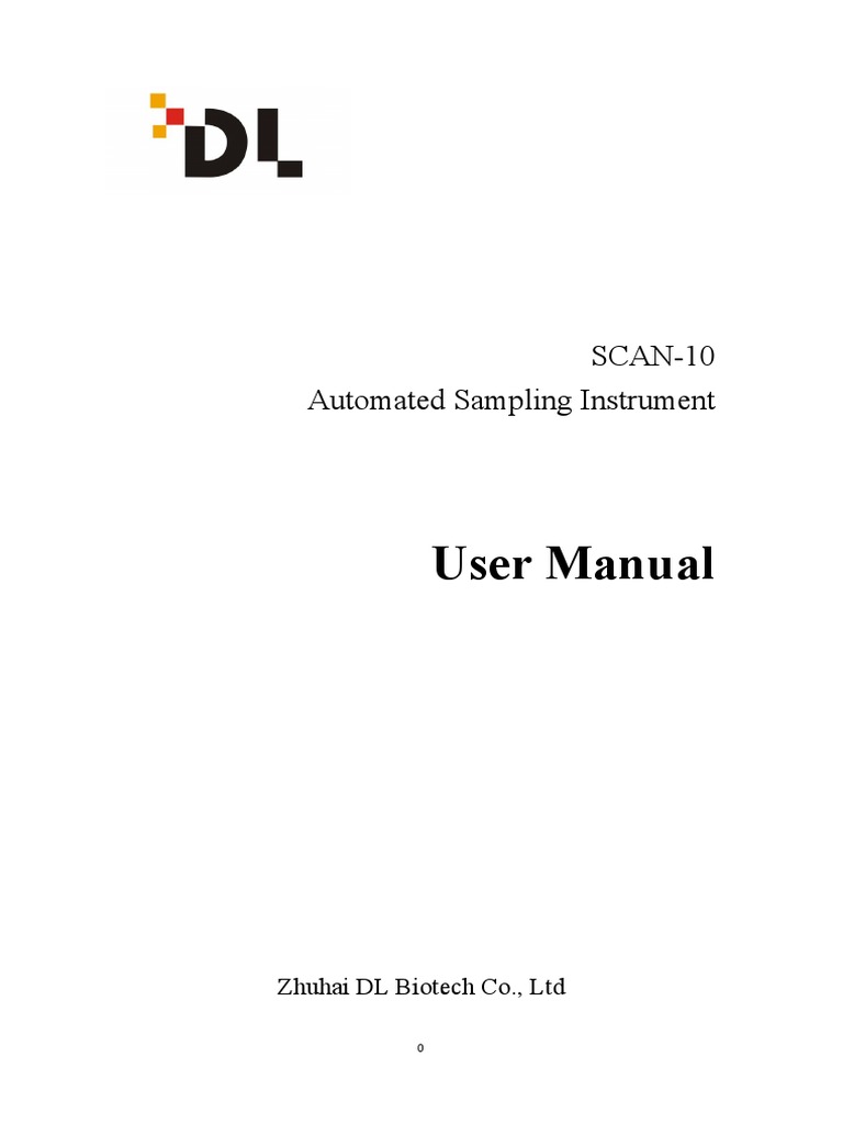 DL-SCAN-10 Automated Sampling Instrument Operation Manual | PDF | Nature