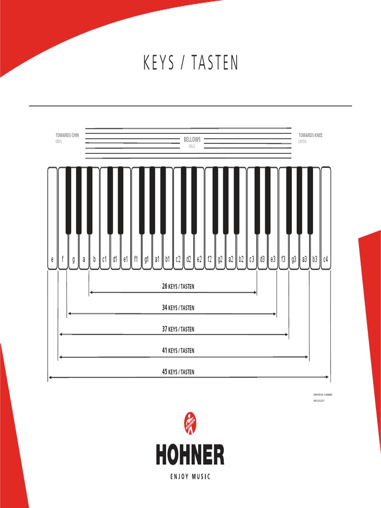 Hohner Accordions Amica Forte IV 120 Fingering Chart PDF | Chess | Leisure