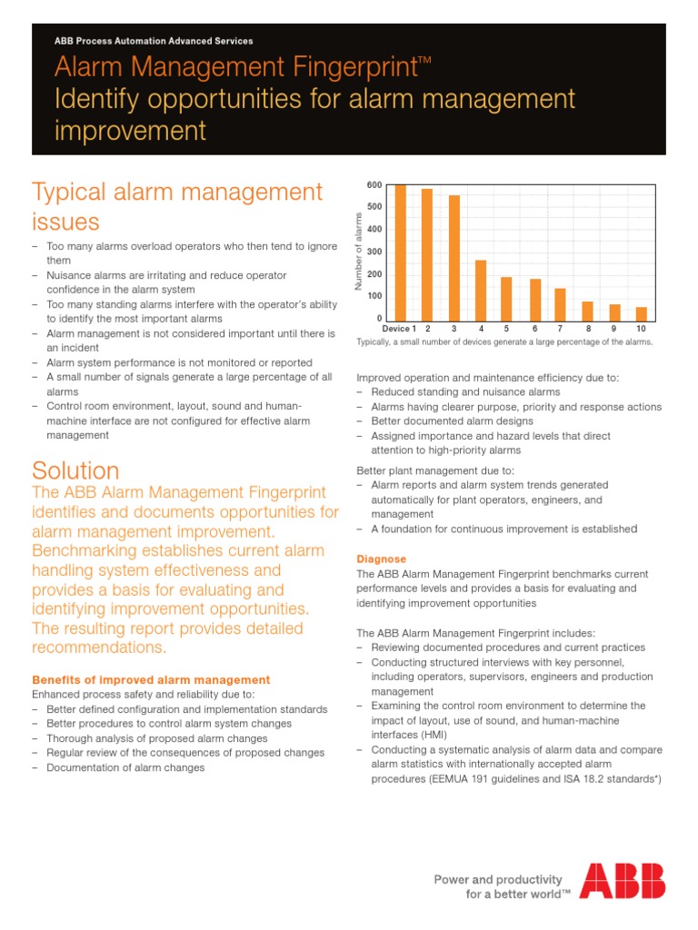 ABB Alarm Management Fingerprint v1 19apr12 | PDF | Automation ...