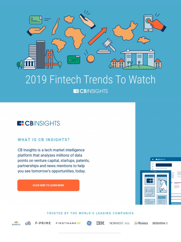 CB Insights Fintech Trends 2019 | PDF | Financial Technology | Finance ...