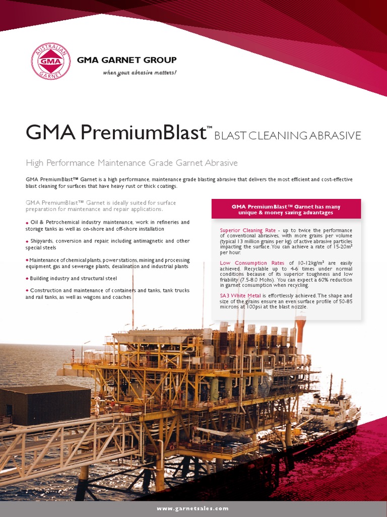 GMA Garnet PremiumBlast 2013 | PDF | Abrasive | Nozzle
