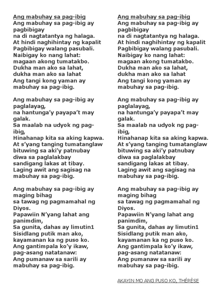 Ang Mabuhay Sa Pagsw | PDF