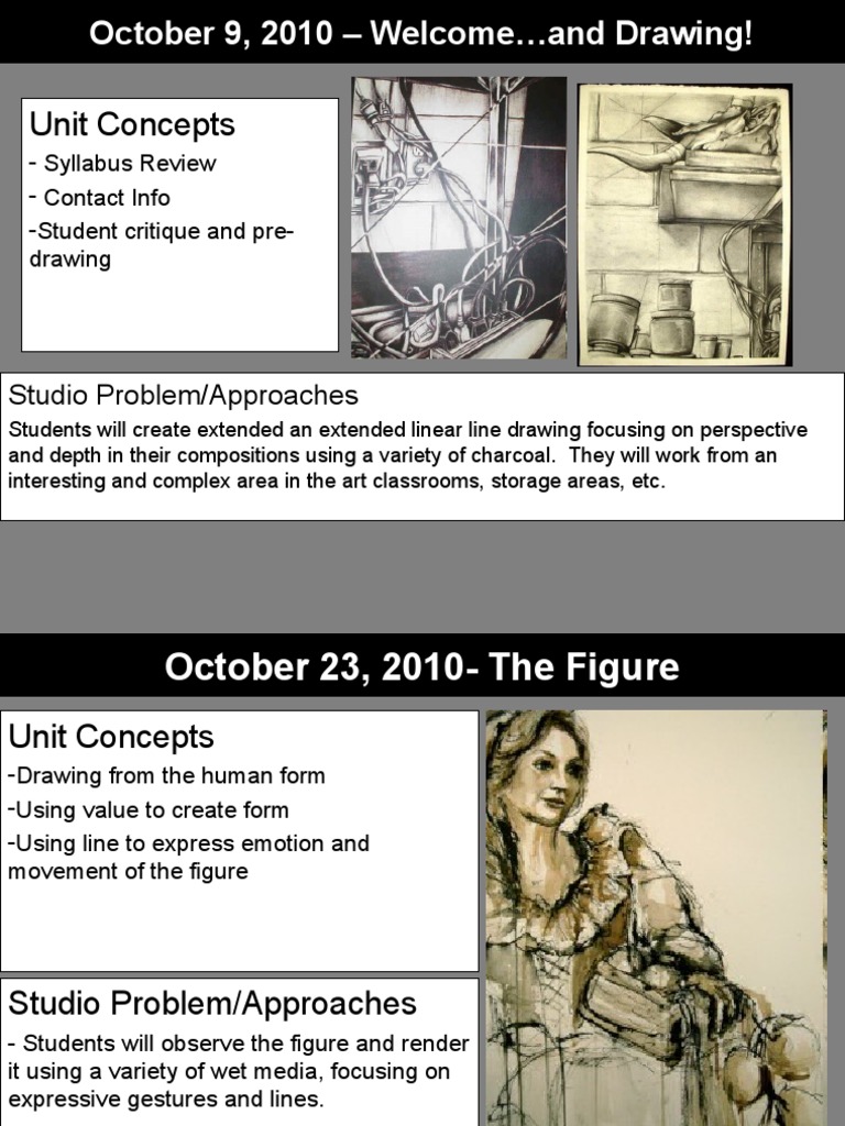 Unit Concepts: Studio Problem/Approaches | PDF | Drawing | Still Life
