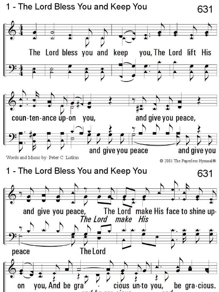 Words and Music By: Peter C. Lutkin: © 2001 The Paperless Hymnal® | PDF