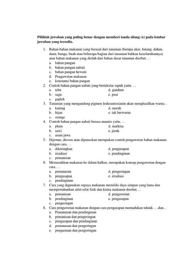 Soal KWU Kls 10 SMT 1 | PDF