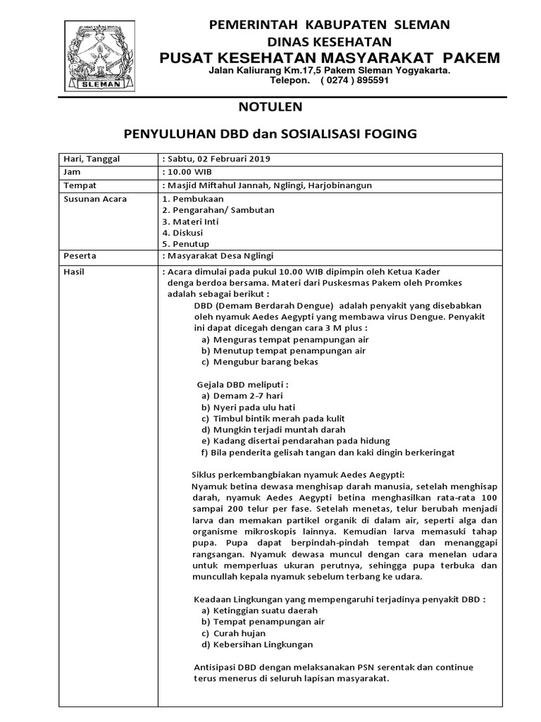 Format Notulen | PDF