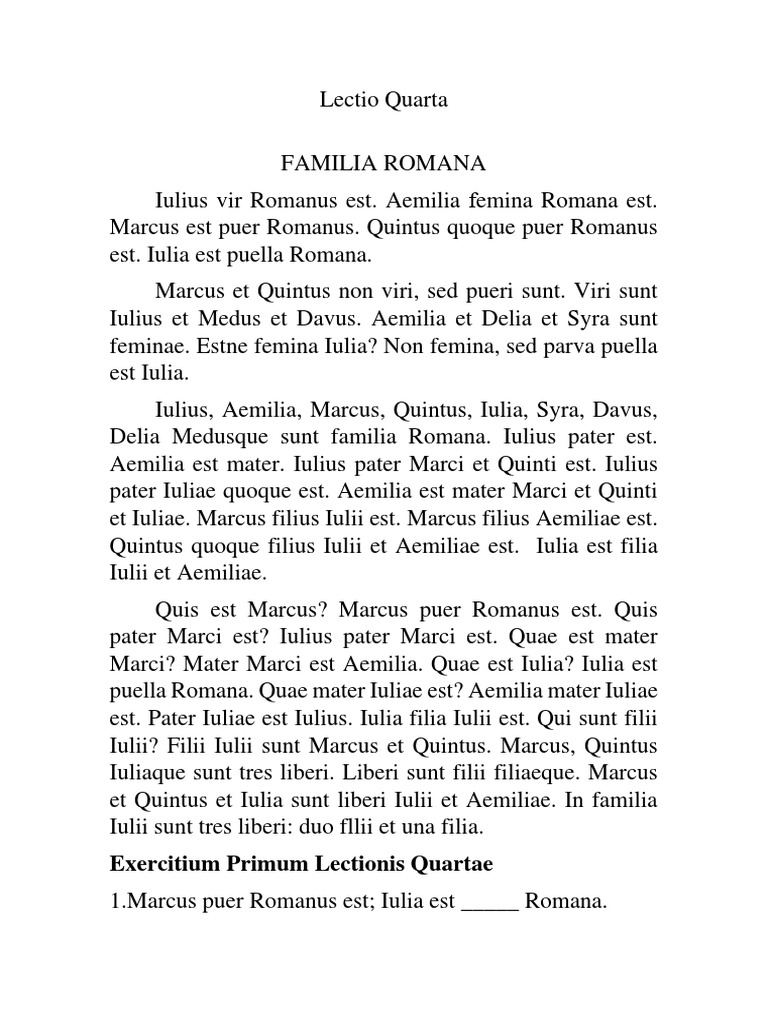 Lectio Quarta PDF | PDF