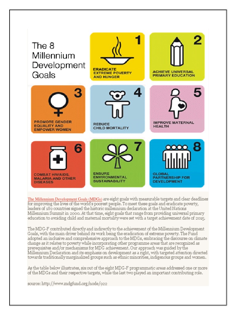 The Millennium Development Goals (MDGS) | PDF | Millennium Development Goals | Maternal Health