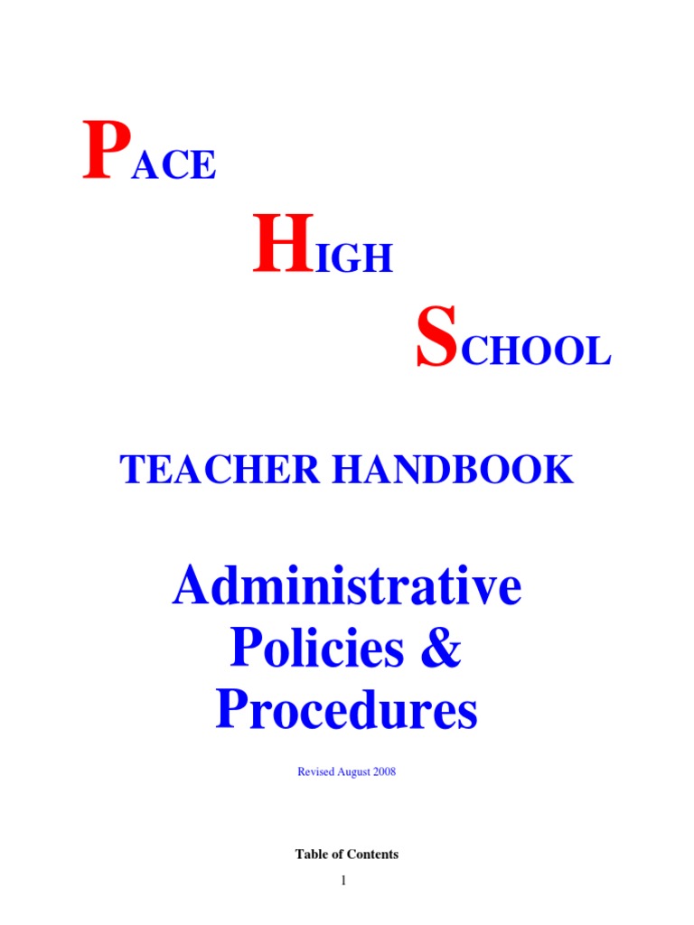 School Teacher Handbook | Download Free PDF | Sick Leave | Teachers