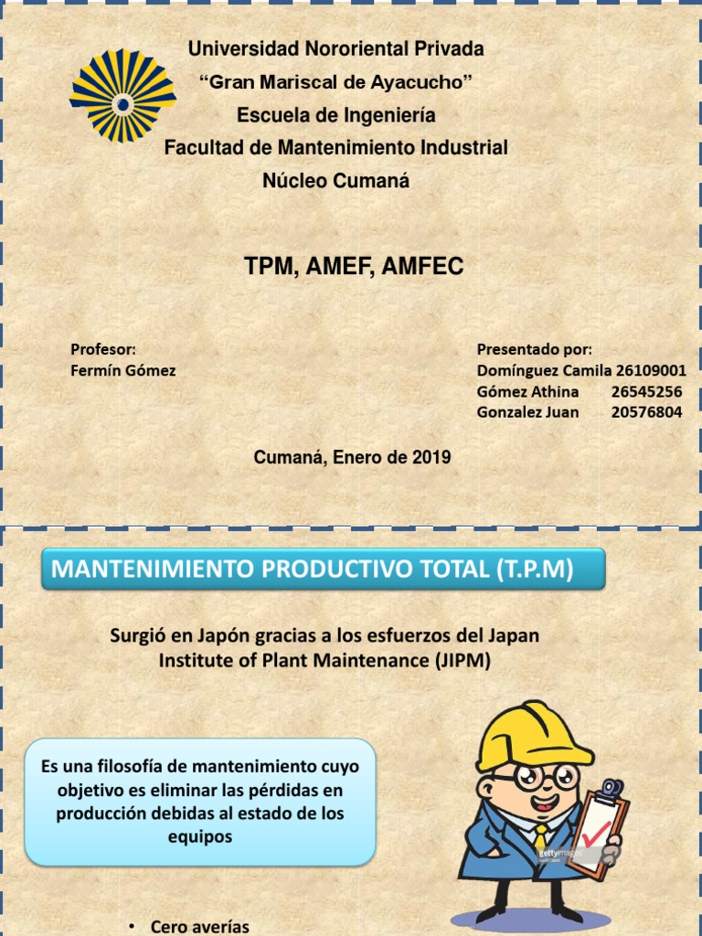 TPM, Amef | PDF | Informática y tecnología de la información | Business