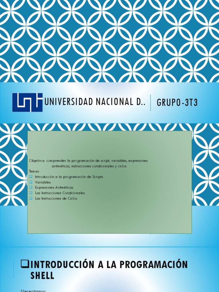 Programación Shell Script | PDF | Interfaz de línea de comando | Programación de computadoras
