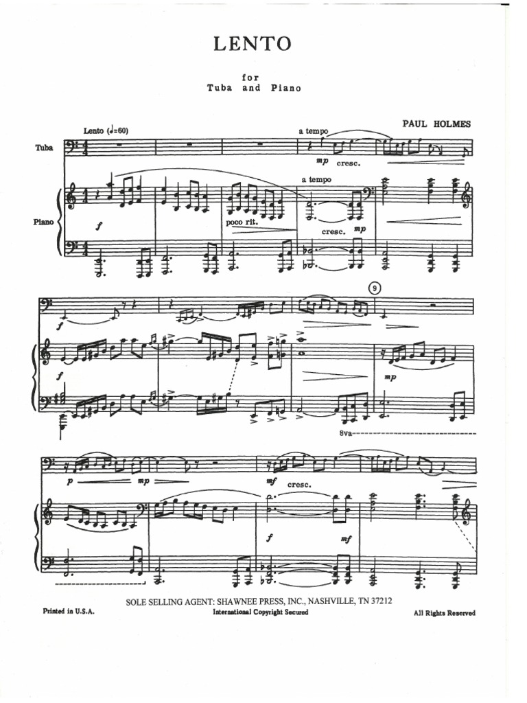 Lento - Paul Holmes | PDF