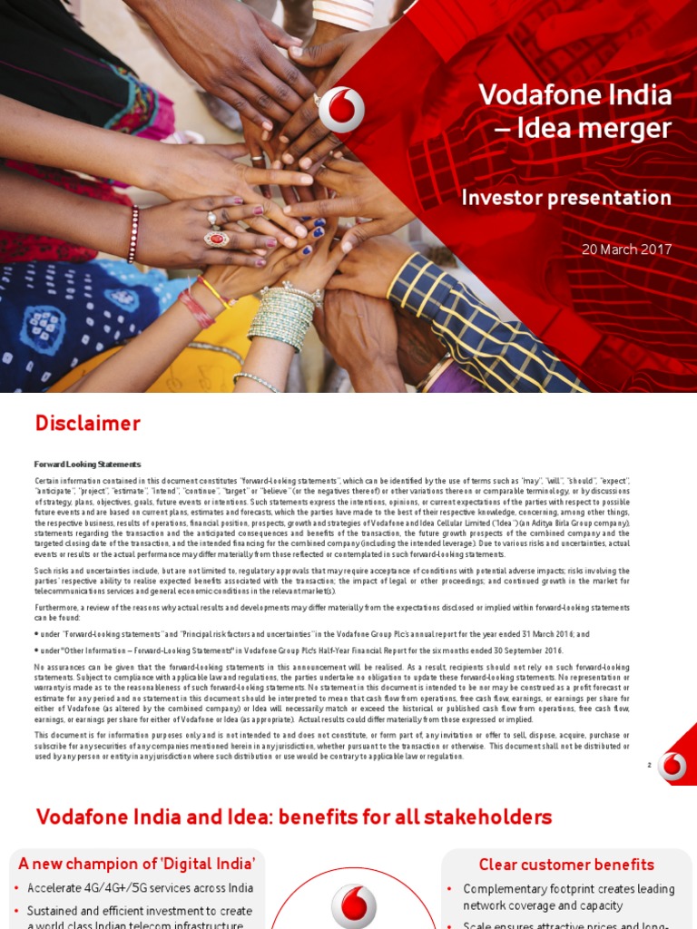 Vodafone India Idea Presentation | PDF | Companies | Earnings