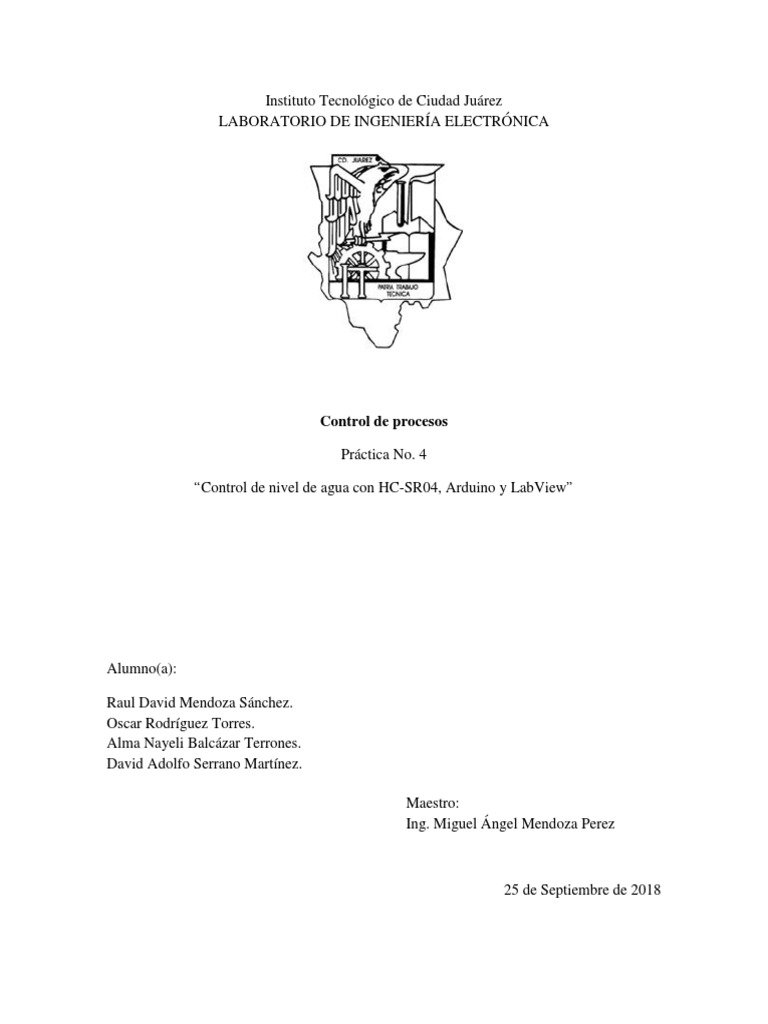 Reporte-Práctica Control de Nivel de Agua | PDF | Arduino | Sensor