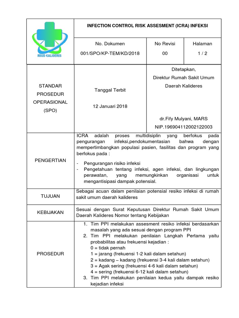 Spo Icra Infeksi | PDF