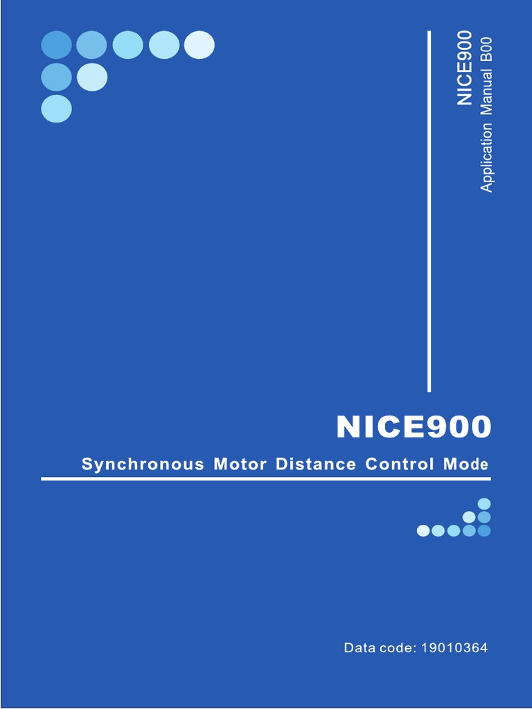 19010364-SC - B00 NICE900 Door Drive User Manual For PMSM Distance Control - 201704 | PDF ...