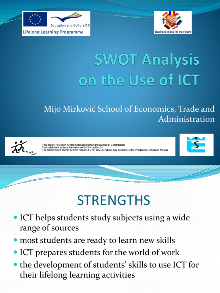 SWOT Analysis On The Use of ICT | PDF