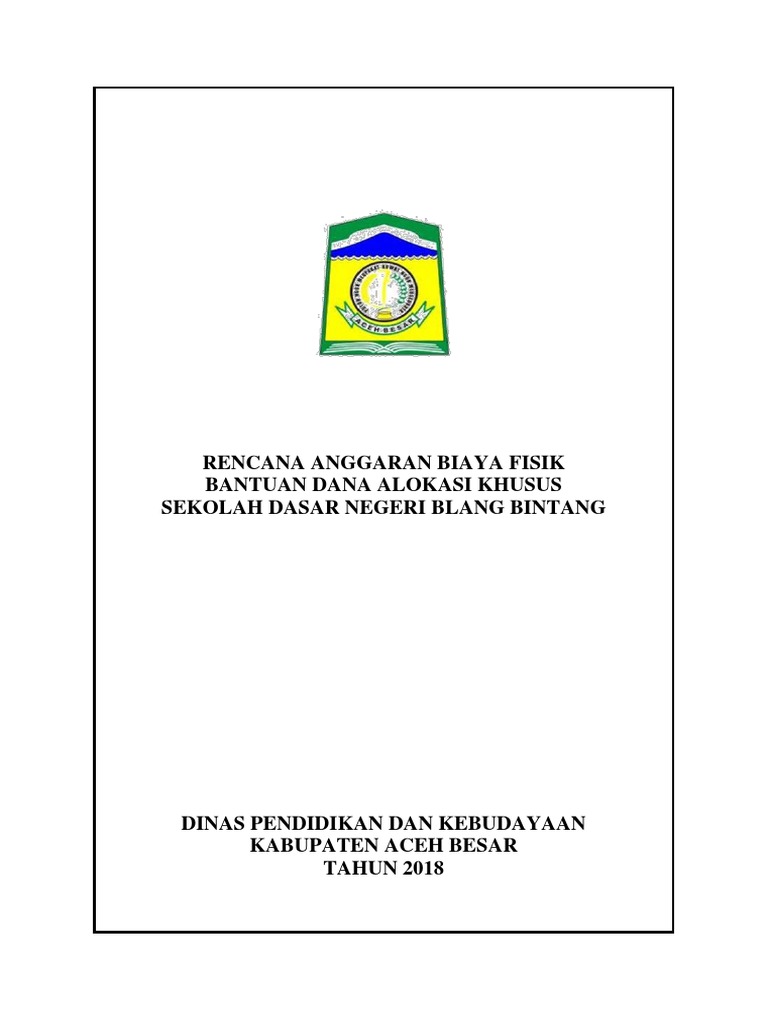 Cover DED Dan Laporan | PDF