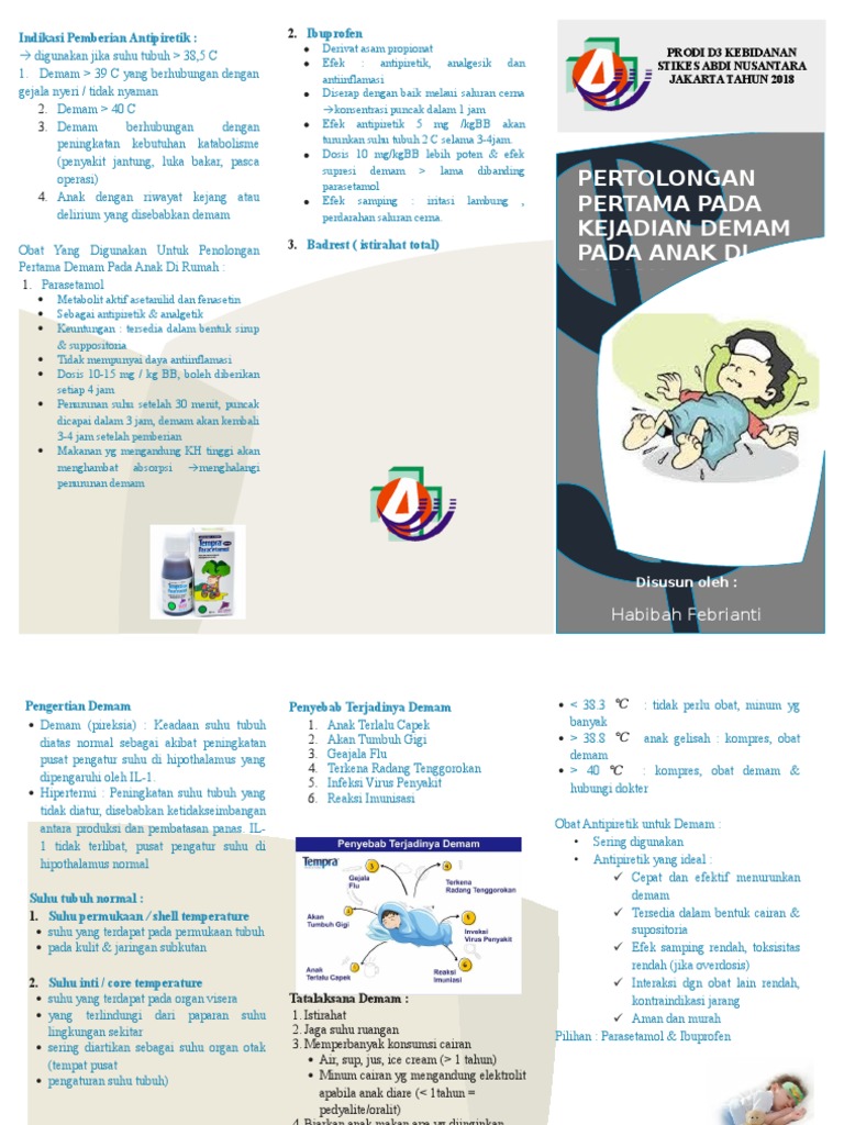 Leaflet Demam Pada Anak | PDF
