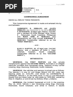 Amicable Settlement Sample | PDF | Common Law | Government