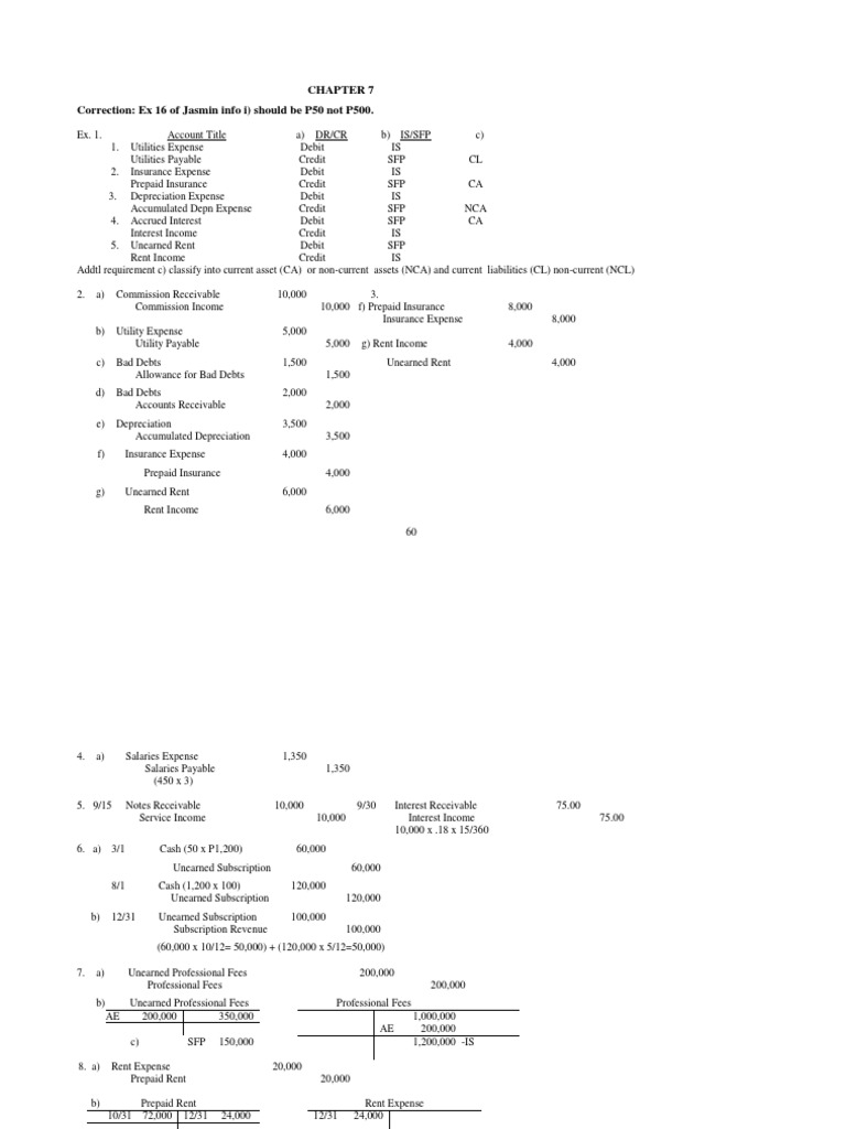 Chapter 7 | PDF | Debits And Credits | Expense