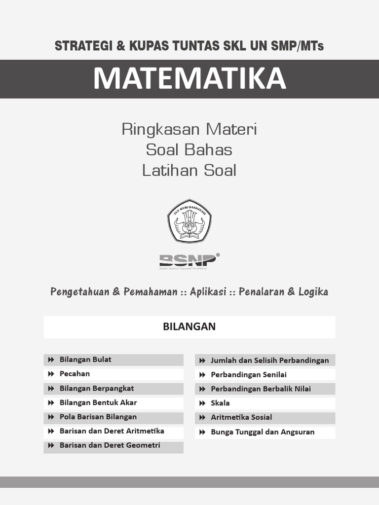 Pembahasan Latihan Soal UN SKL SMP | PDF