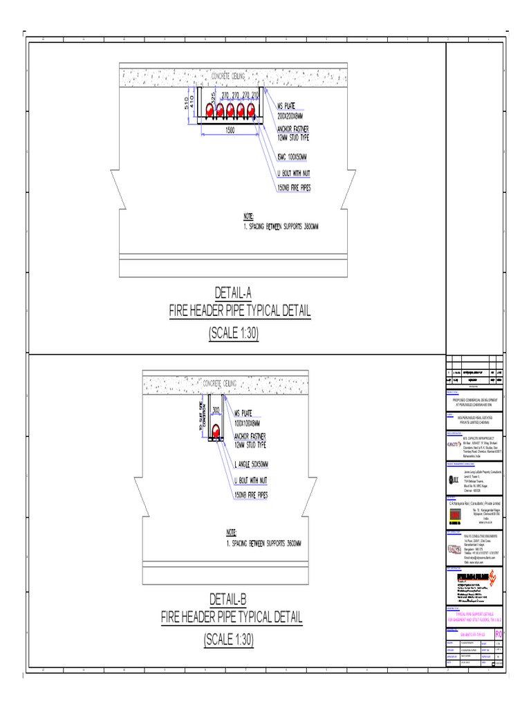 Fire Header Pipe Support Details | PDF | Business