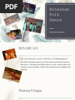 History and Costumes of Subli Dance | PDF | Dances | Arm