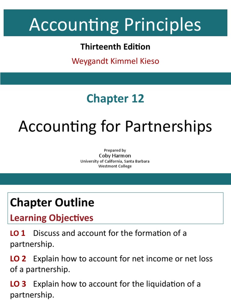 Accounting Principles ch12 | PDF | Partnership | Limited Liability ...
