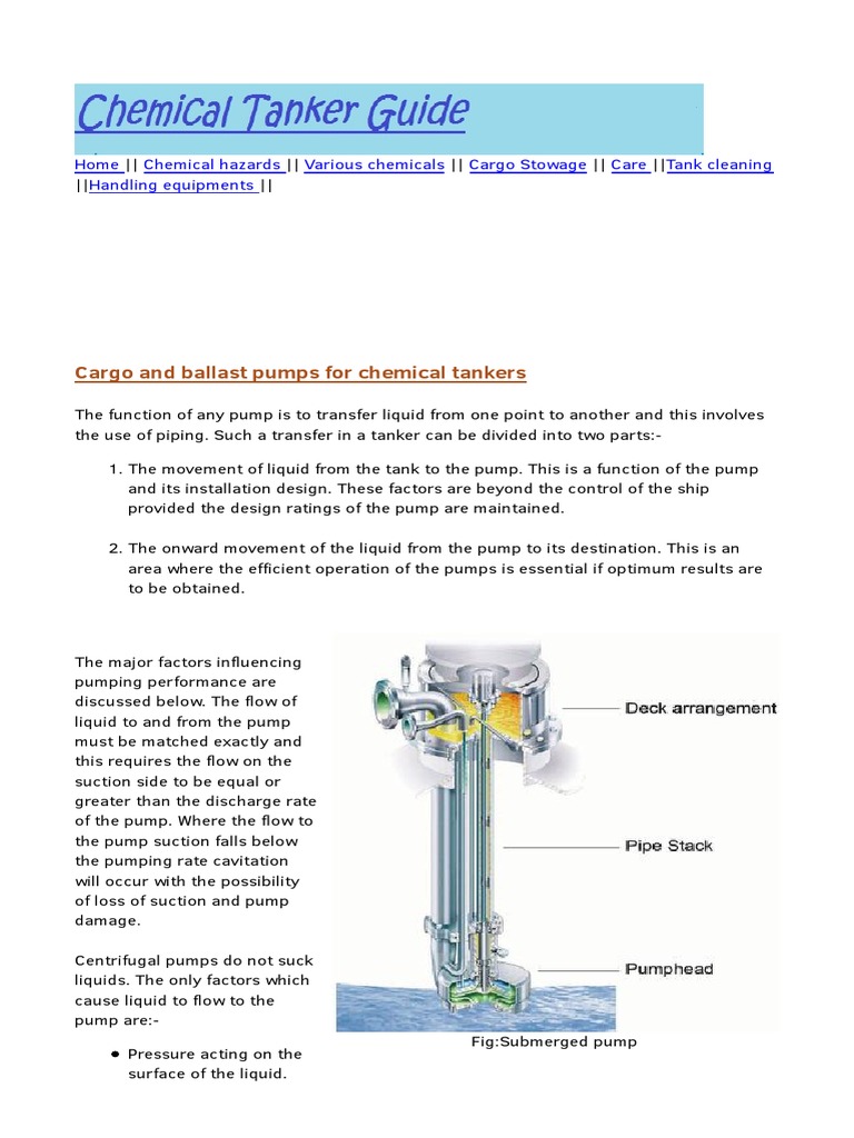 Cargo Ballast Pumps - HTML | PDF | Pump | Oil Tanker