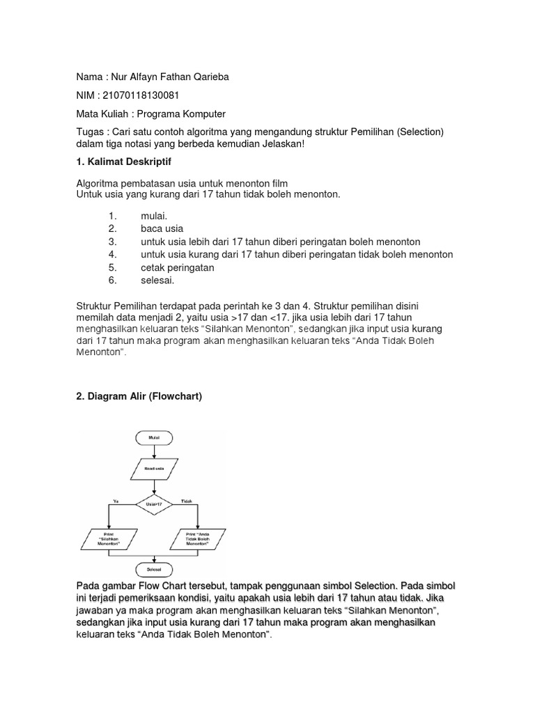 Algoritma: Selection | PDF