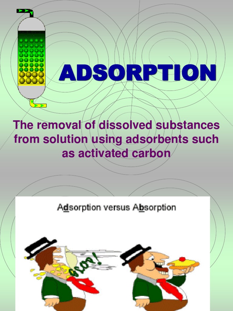 Adsorption: The Removal of Dissolved Substances From Solution Using ...