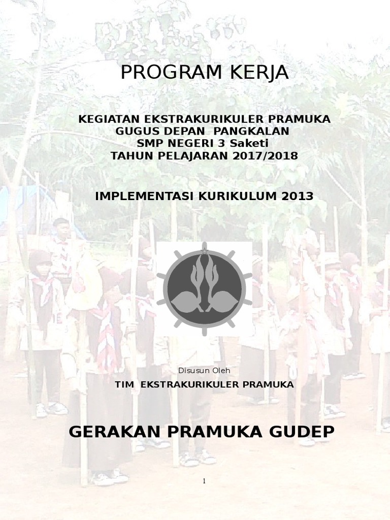 Program Kerja Pramuka | PDF | Karier & Perkembangan | Pengembangan Diri
