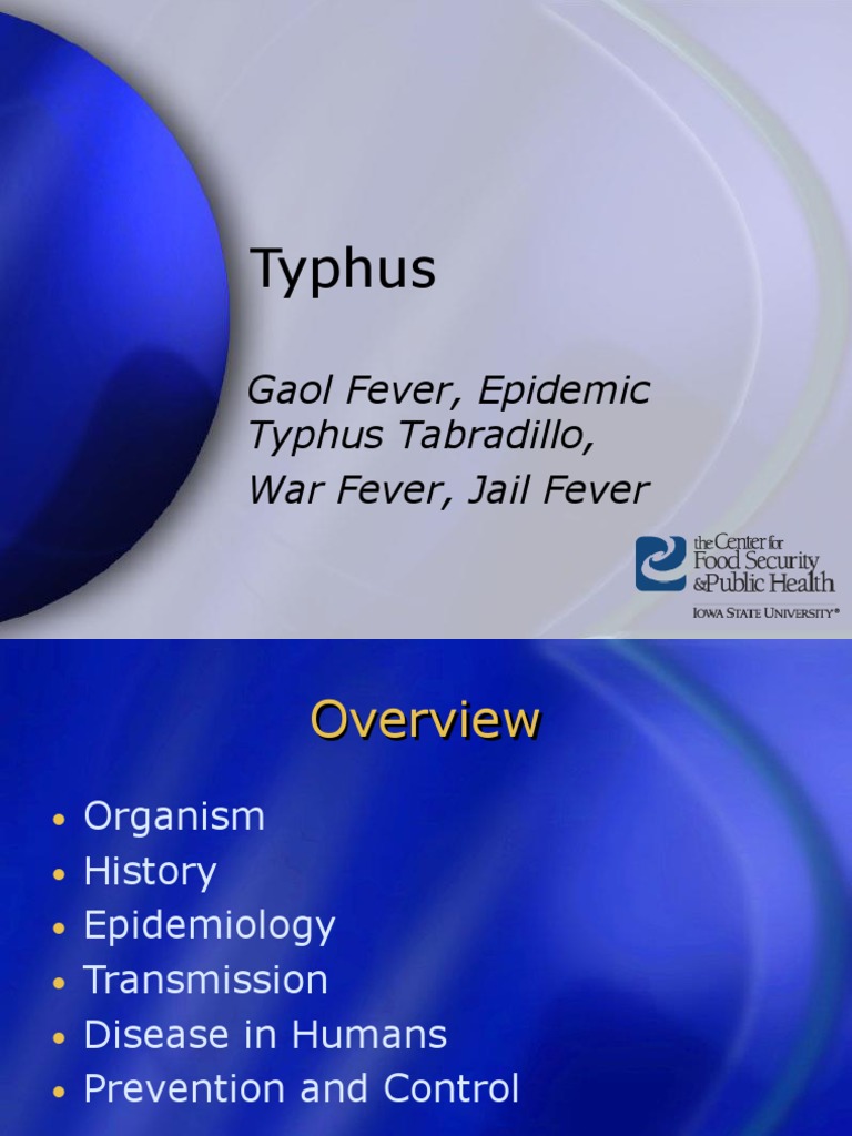 Typhus: Gaol Fever, Epidemic Typhus Tabradillo, War Fever, Jail Fever ...