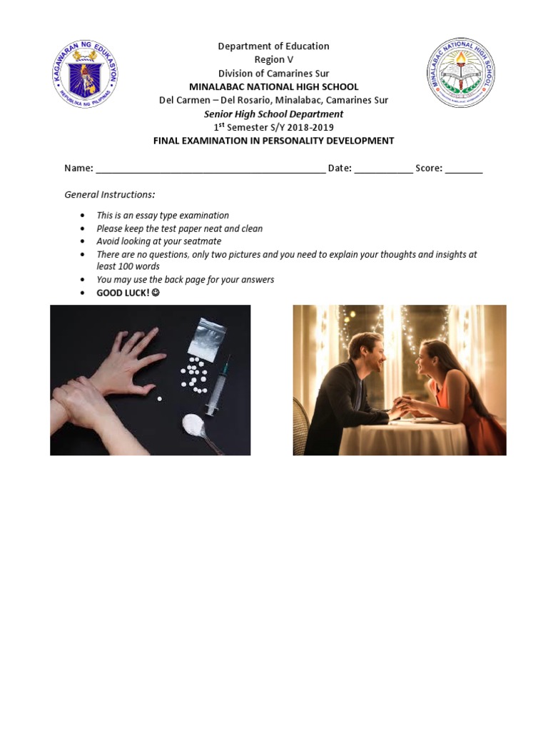 Personality Development Exam | PDF
