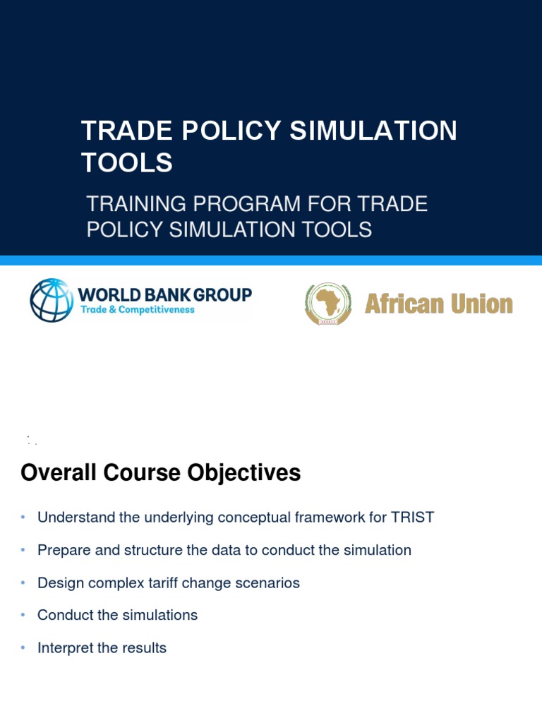 Training Program For Trade Policy Simulation Tools | PDF | Trade | Tariff