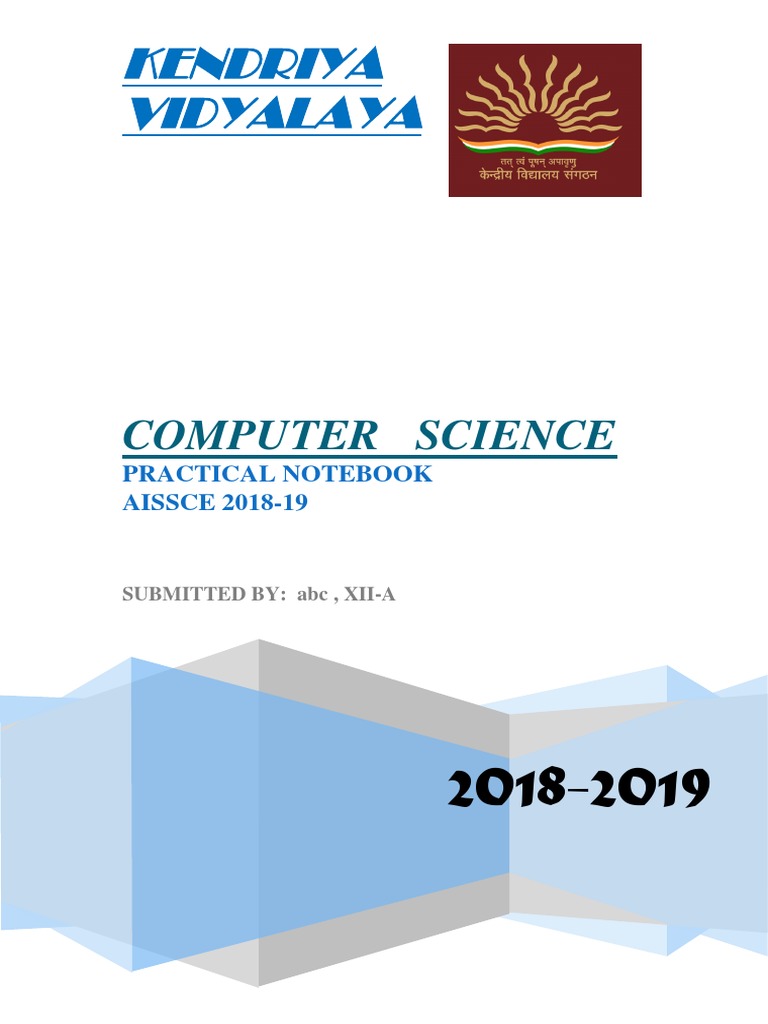 Computer Science Practical File Printed | PDF | Matrix (Mathematics) | Computer Programming