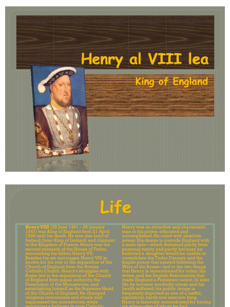 Henry Al 8 Lea | PDF | Anne Boleyn | Henry Viii Of England