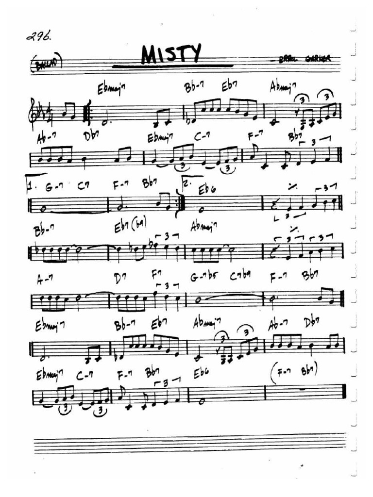 Misty Real Book | PDF